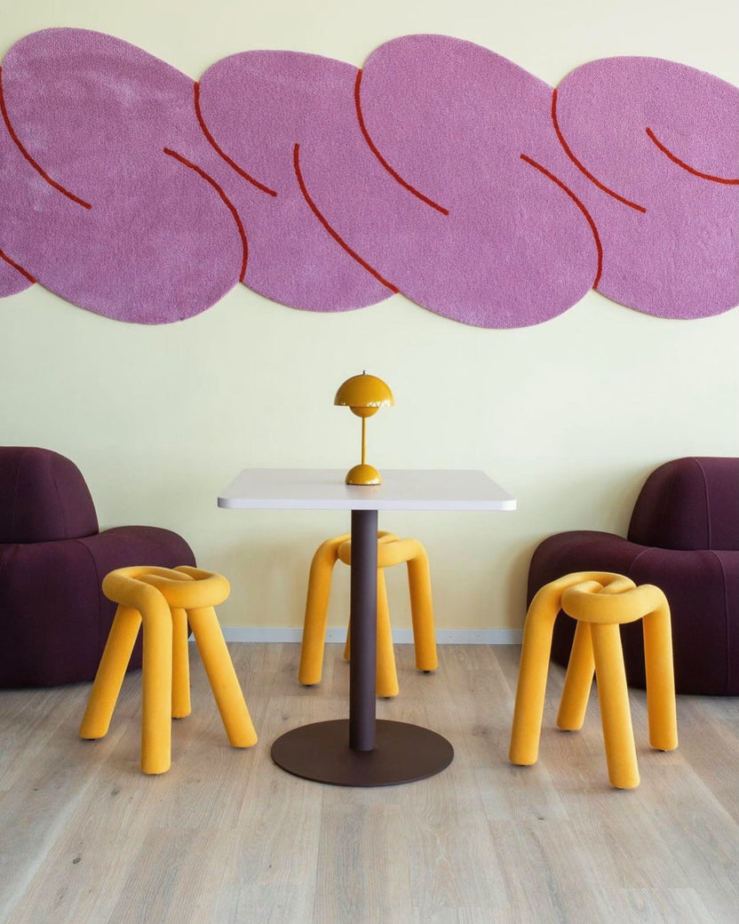 Pink Mélange Squiggle Rug – Okej