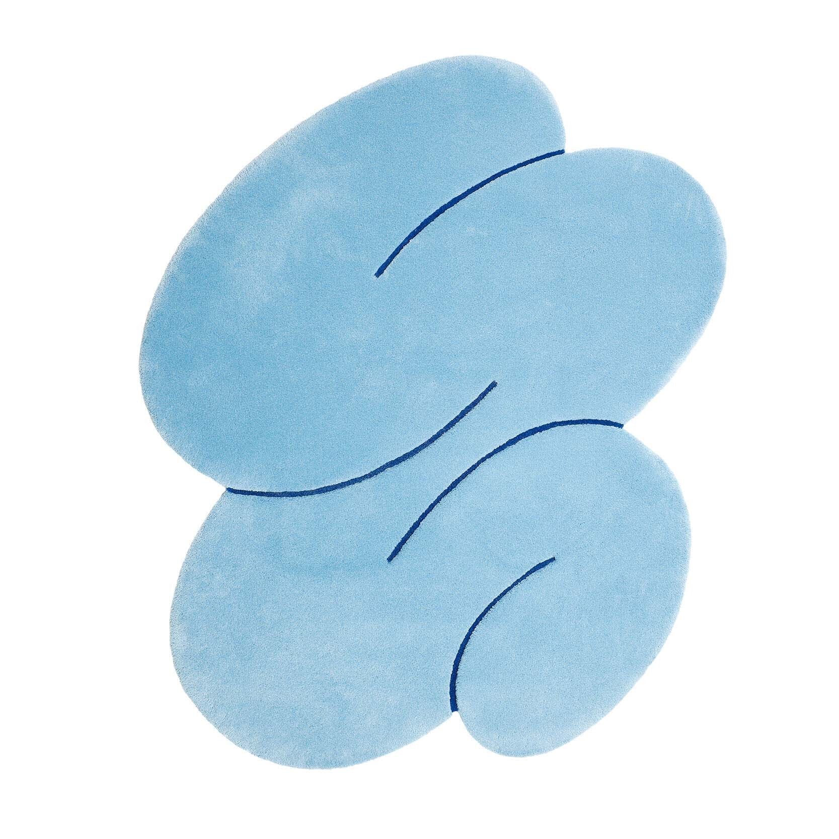 Cloud Blue Squiggle Rug – Okej